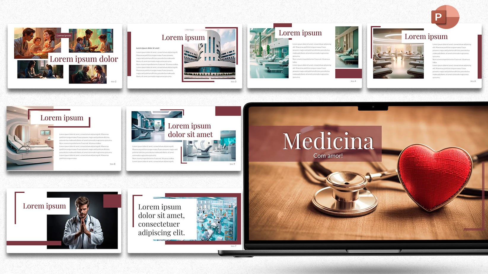 Template PowerPoint com inspiração na medicina – Templates Grande ...